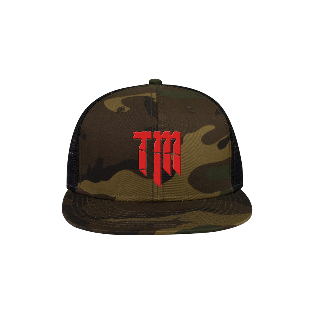 Puff Logo Camo Snapback Hat – Tim Montana